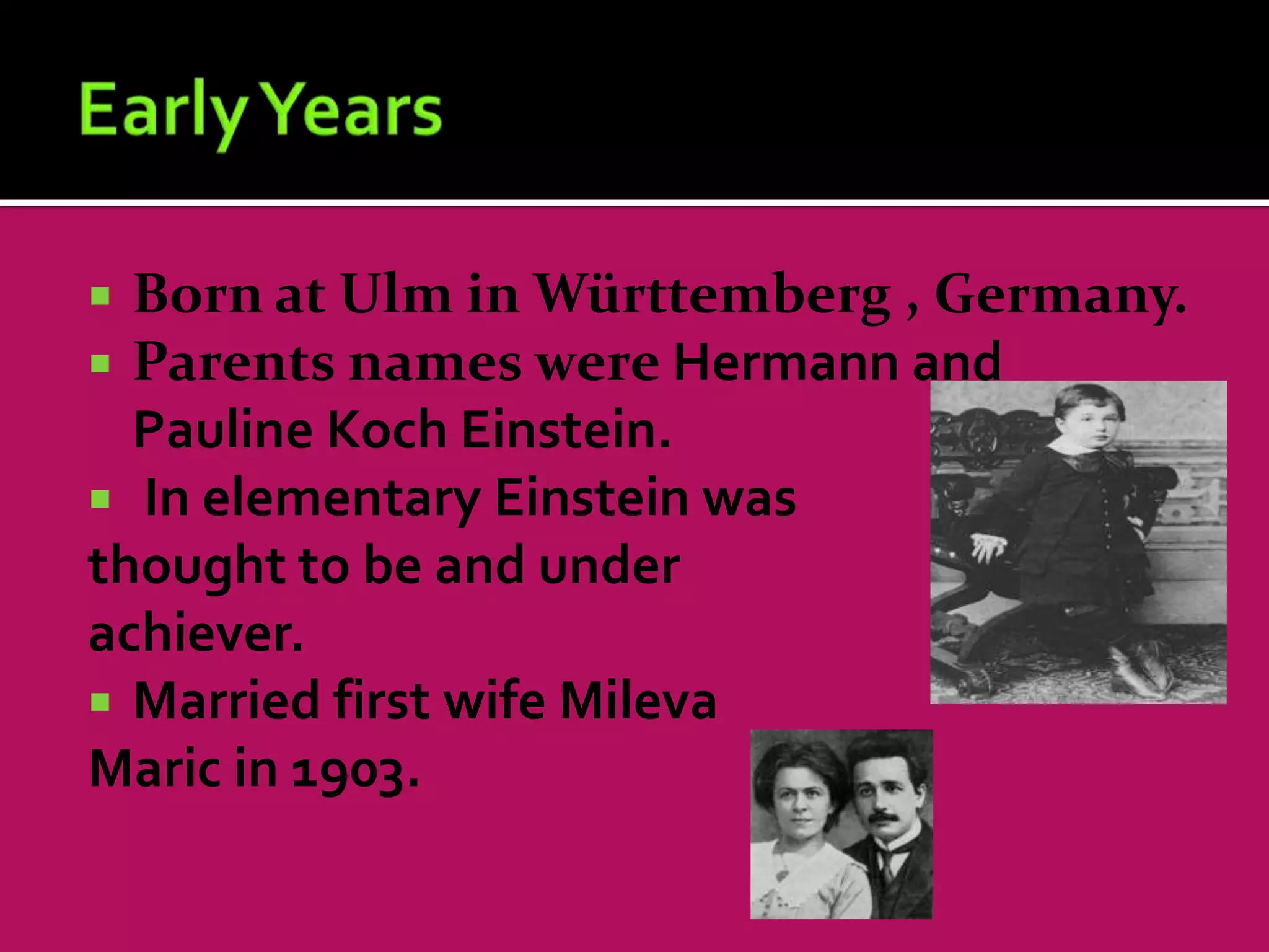 Albert Einstein Project | PPTX