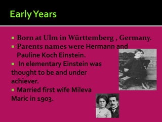 Albert Einstein Project | PPTX