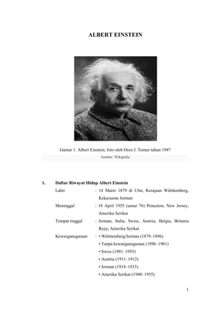 Albert einstein report | PDF