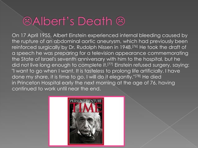 Albert Einstein School Project | PPTX | Physics | Science