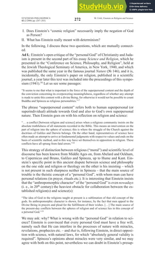 Albert Einstein Science Et Religion | PDF