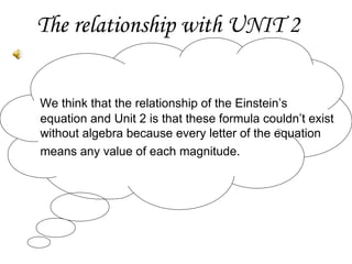 Albert Einstein’S Equation