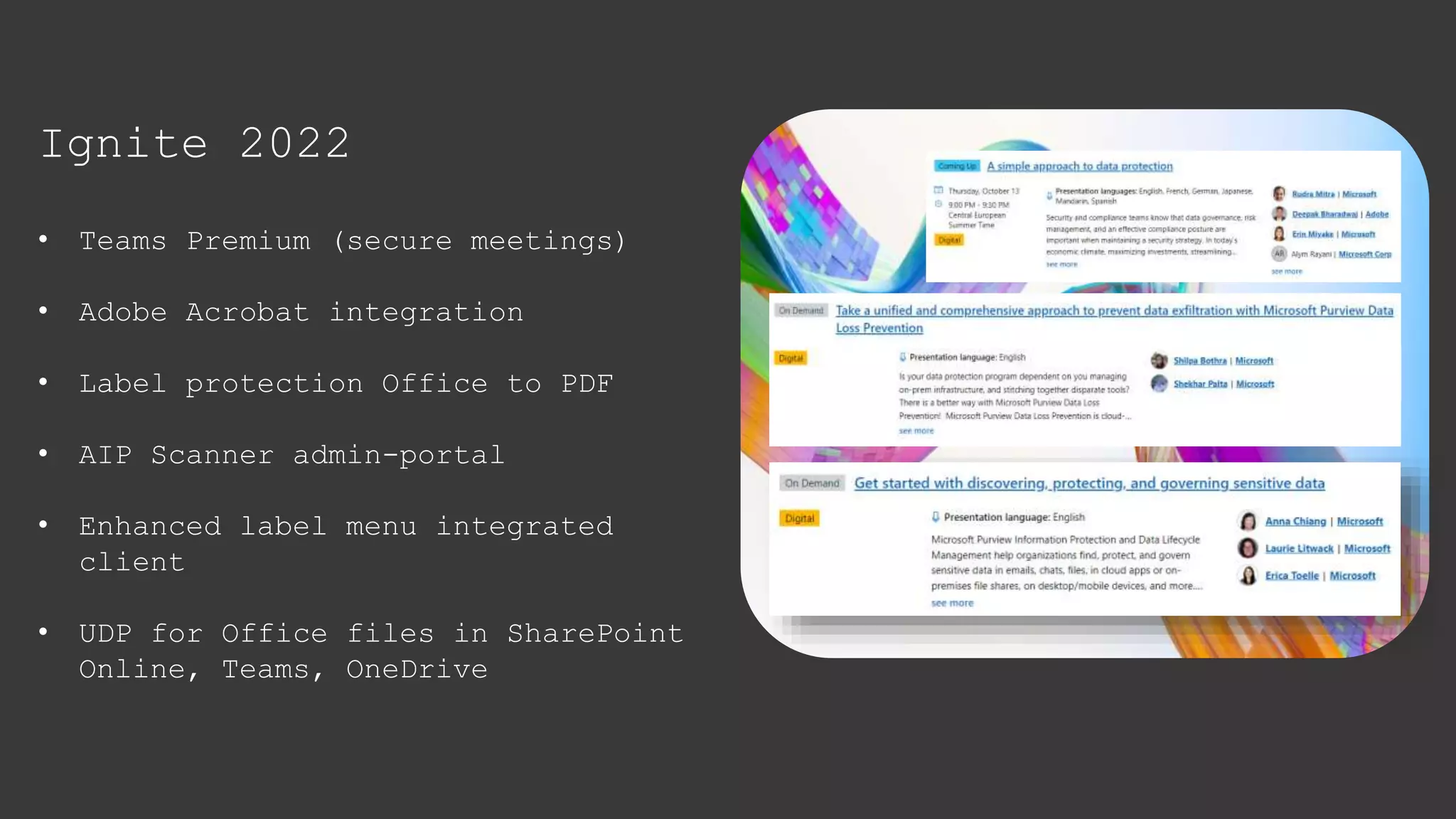 CollabDaysBE - Microsoft Purview Information Protection demystified | PPTX
