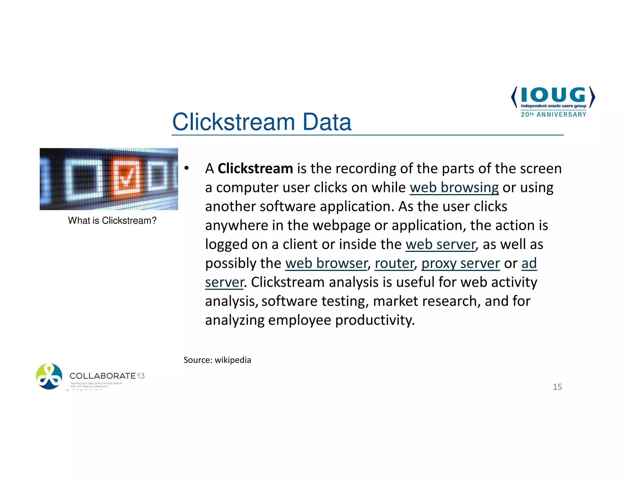 Clickstream Data Warehouse - Turning clicks into customers | PDF