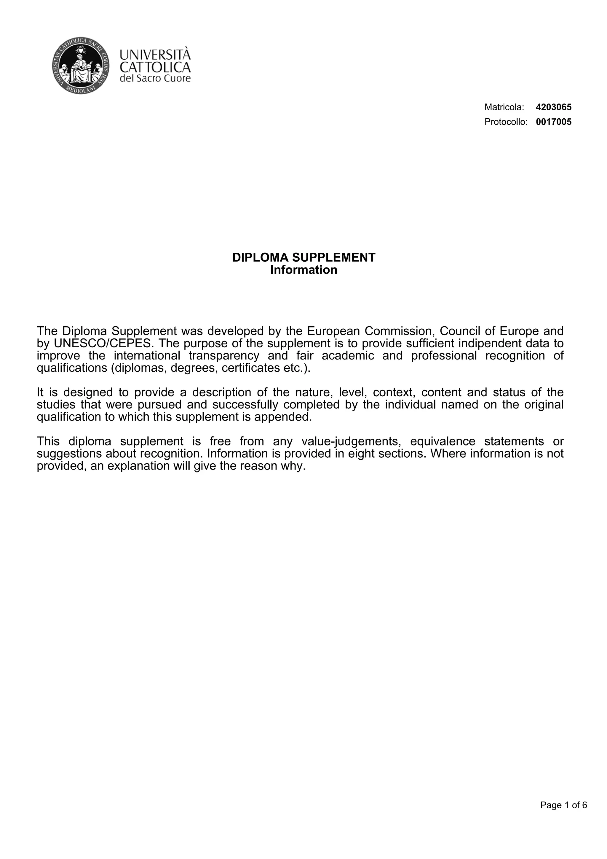 Albertini egm master degree | PDF