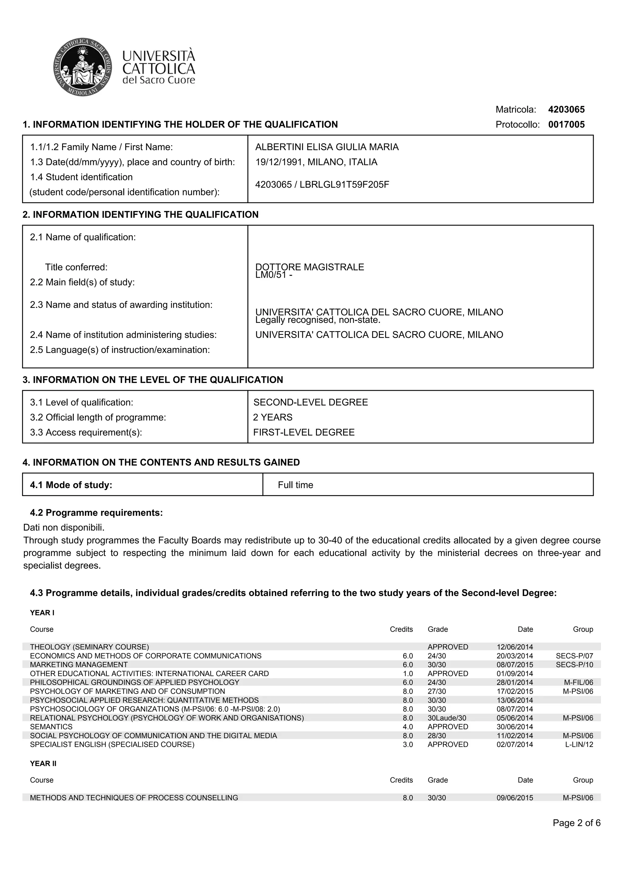 Albertini egm master degree | PDF | Professional School | Postgraduate Education