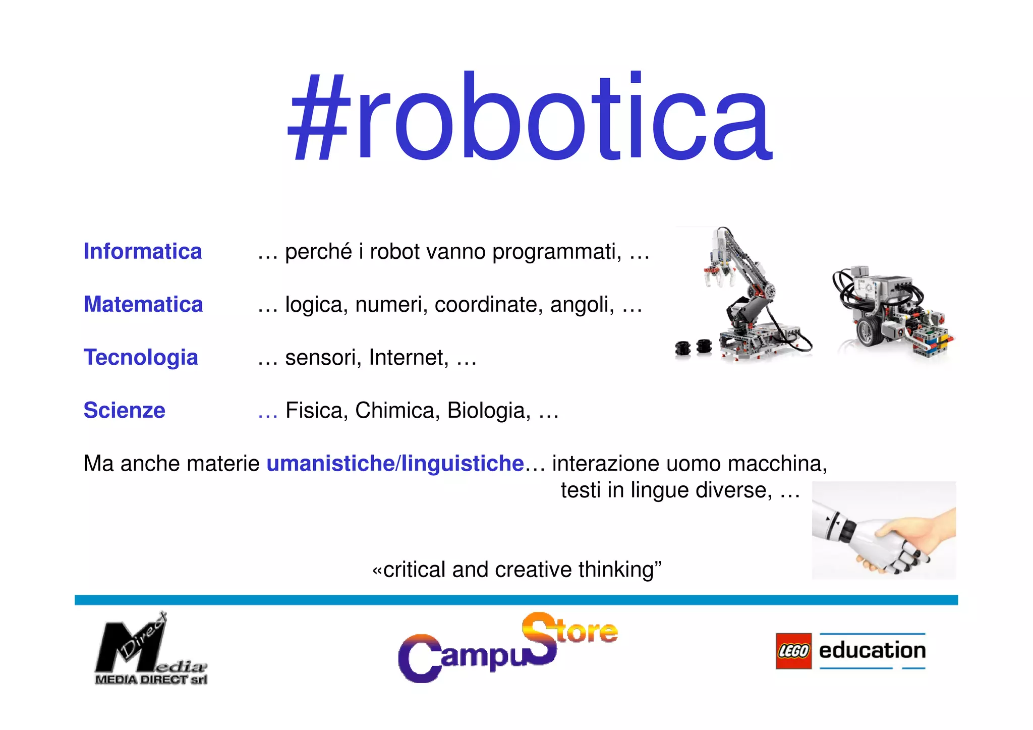 Robotica educativa e coding - Pietro Alberti | PPT