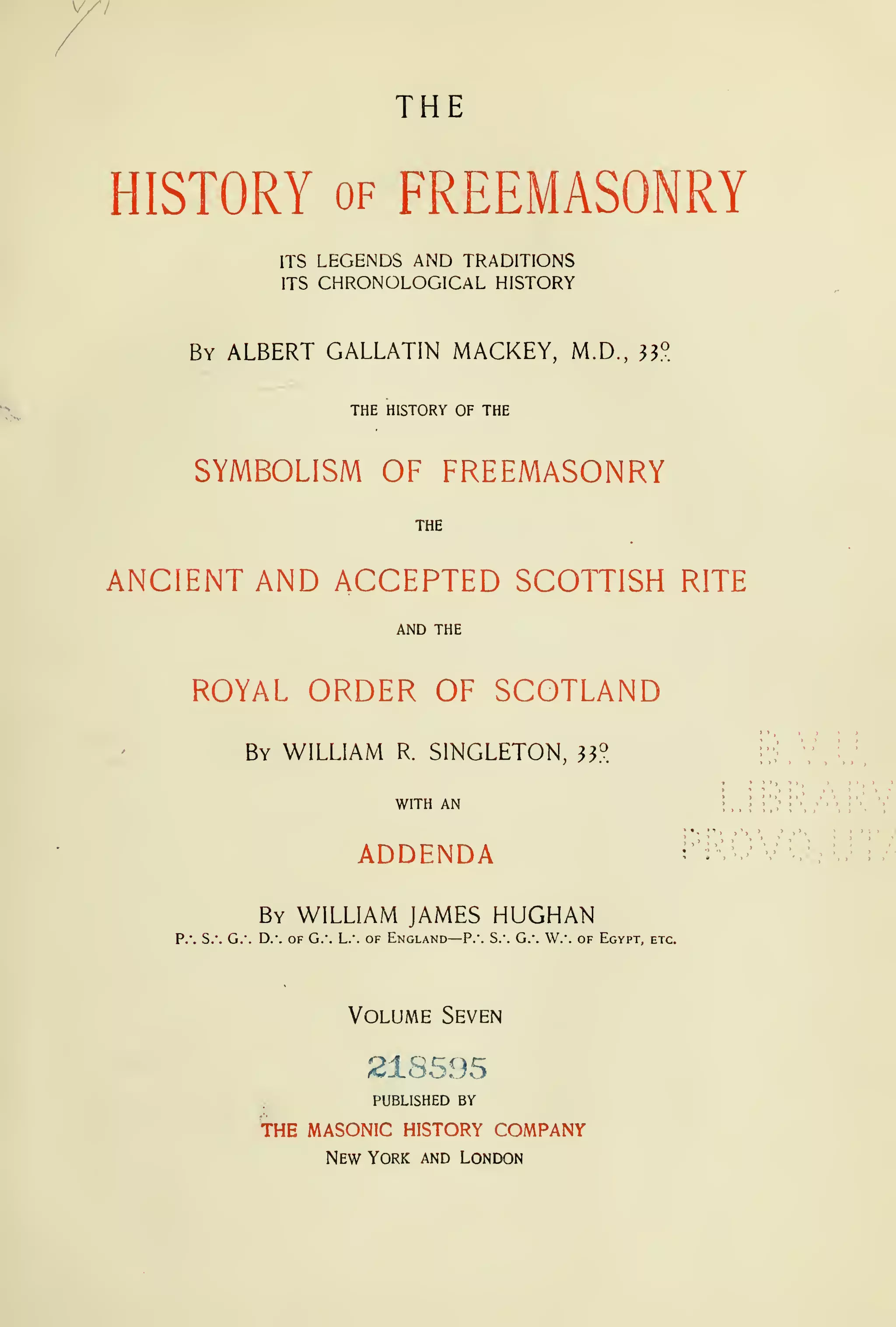 Albert Mackey - History of Freemasonry Vol VII.pdf | Christianity | Religion & Spirituality