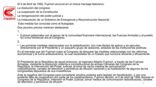 oncenio de alberto fujimori | PPTX