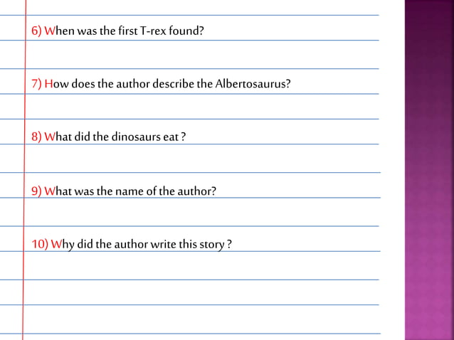 Albertosaurus mystery | PPTX