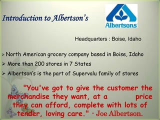 Albertsons supermarket | PPTX