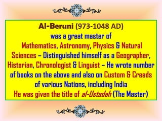 Al beruni | PPTX