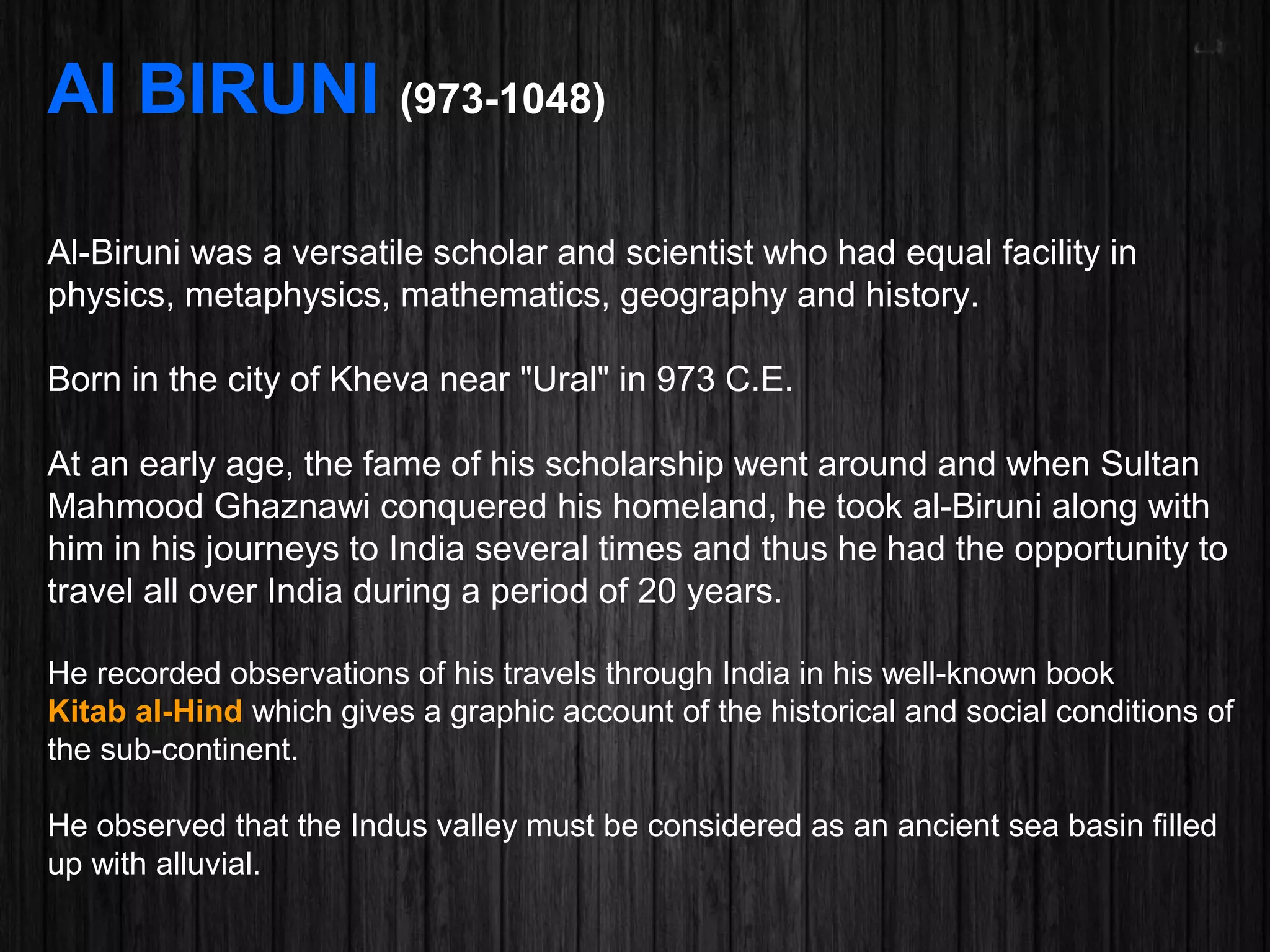 Al BIRUNI | PPT