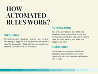 Automated Rules-Improve Your Performance on Facebook | PPTX