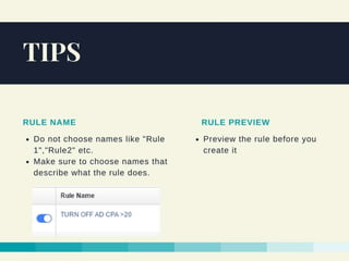 Automated Rules-Improve Your Performance on Facebook | PPT