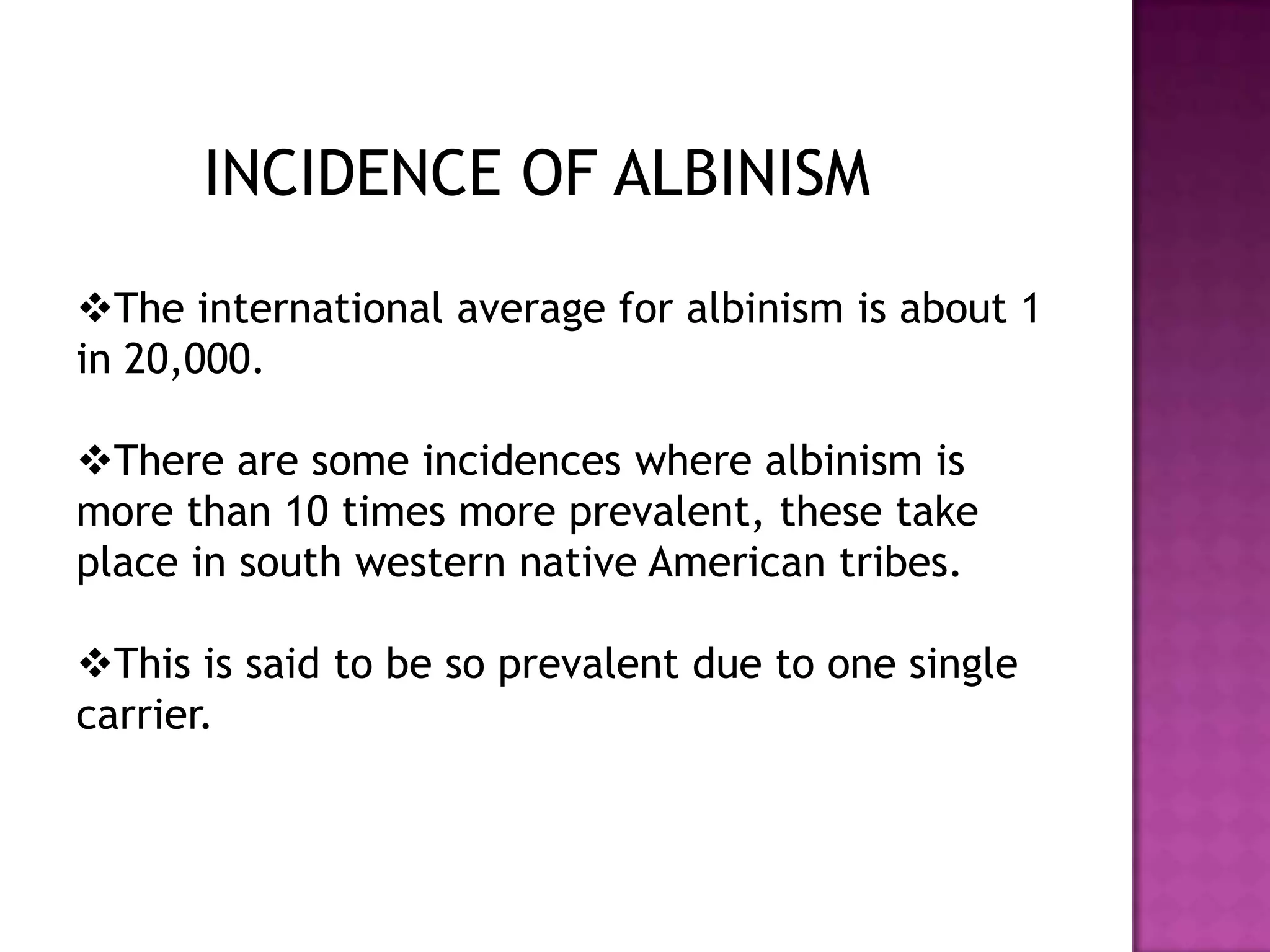 Albinism | PPTX