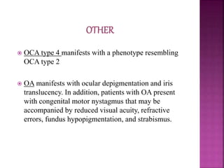 Albinism | PPTX