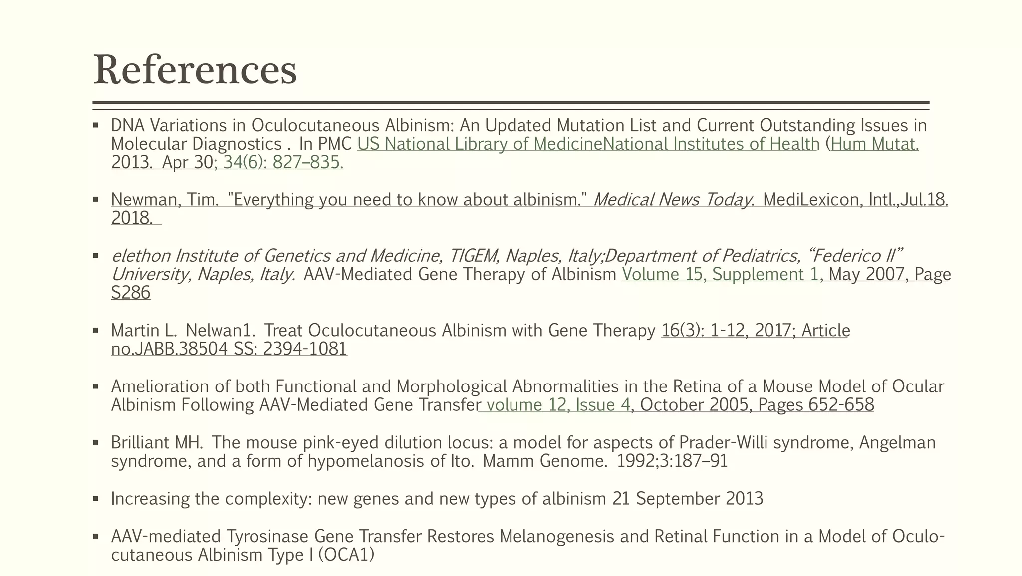 Albinism | PPTX