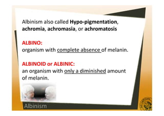 Albinism | PDF
