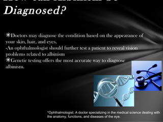 Albinism powerpoint[1] | PPT