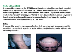 Albinism presantation | PPTX