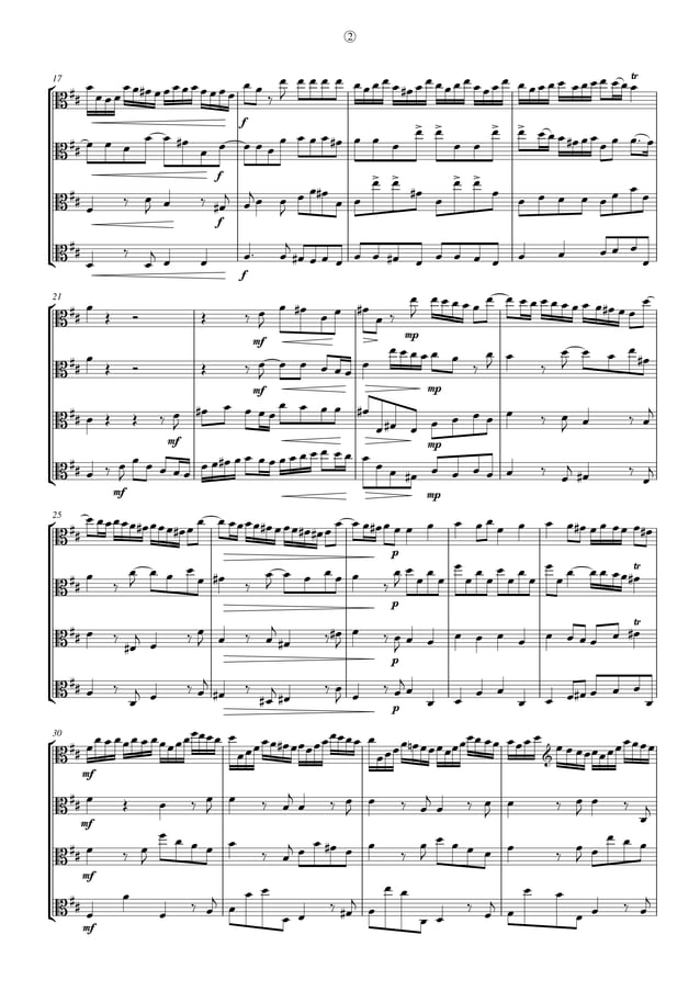 Albinoni sinfonia 4_violas | PDF