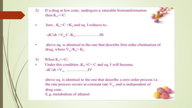 Non linear pharmacokinetics | PPTX