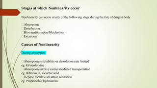 Non linear pharmacokinetics | PPTX