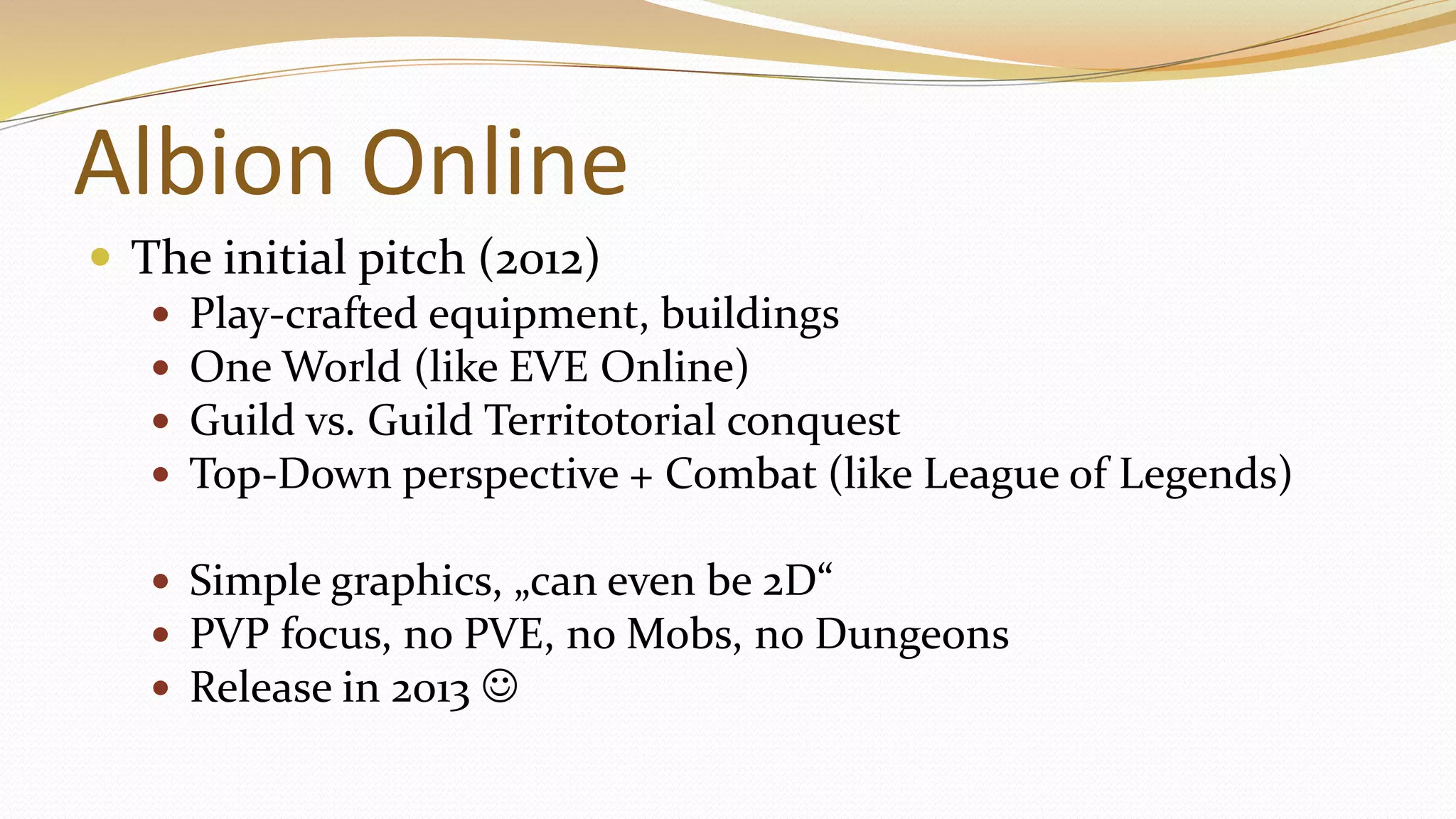 Albion Online - Software Architecture of an MMO (talk at Quo Vadis 2016 ...