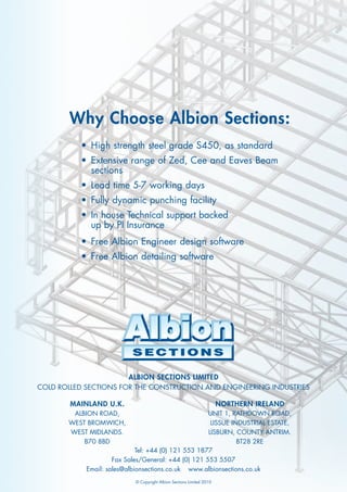 Albion sections cold formed steel | PDF