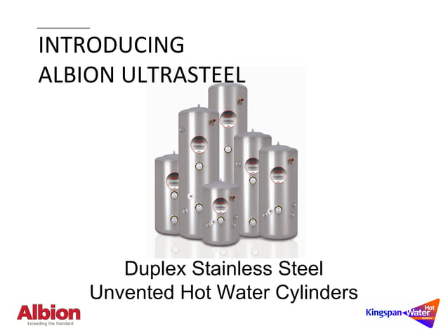 Albion Ultrasteel Hot Water Cylinders | Technical Guide | PPT | Home ...