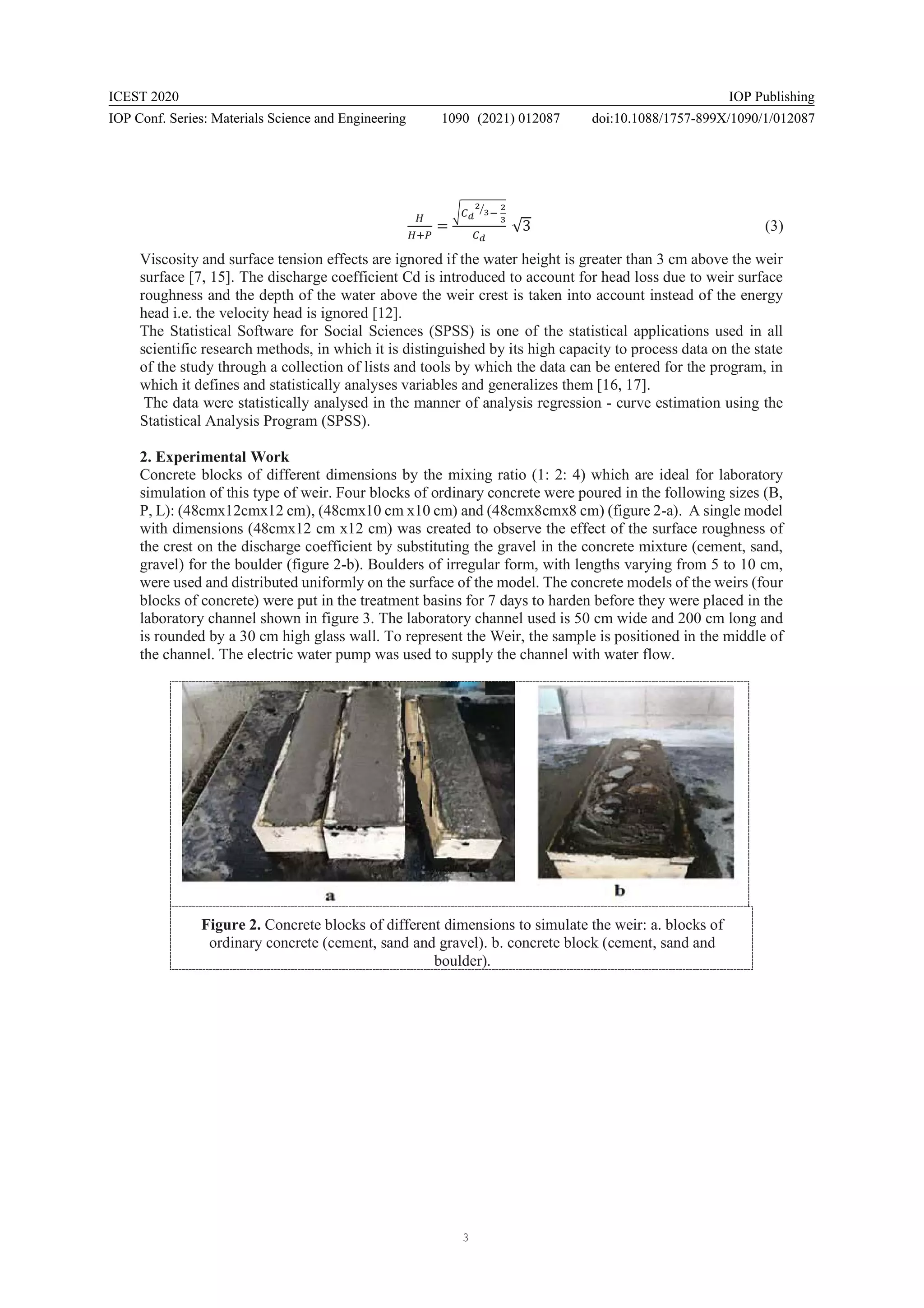 Effect of Height and Surface Roughness of a Broad Crested Weir on the ...