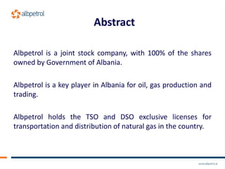 Albpetrol status update in the era of privatisation | PDF