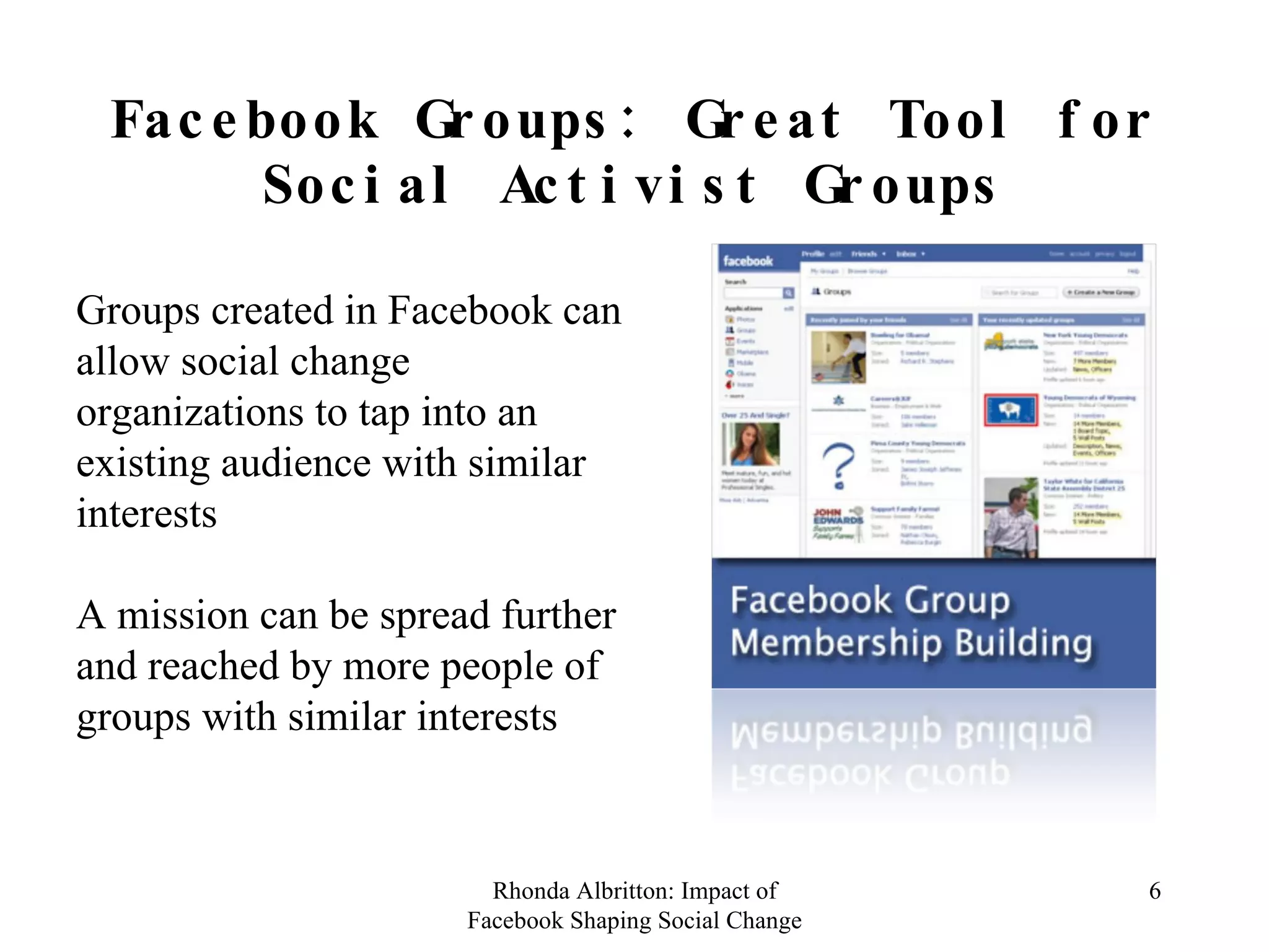 "Introduction to Facebook" | PPT