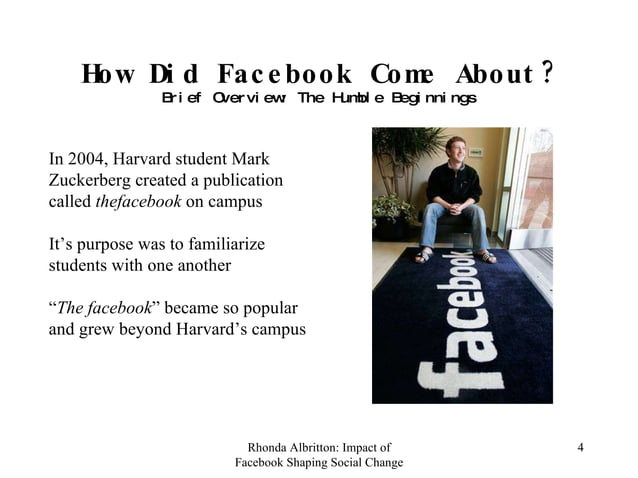 "Introduction to Facebook" | PPT