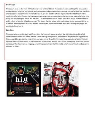 Album analysis | DOCX | Music | Entertainment