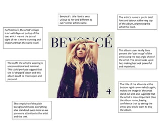 Album arts analysed examples | PPTX