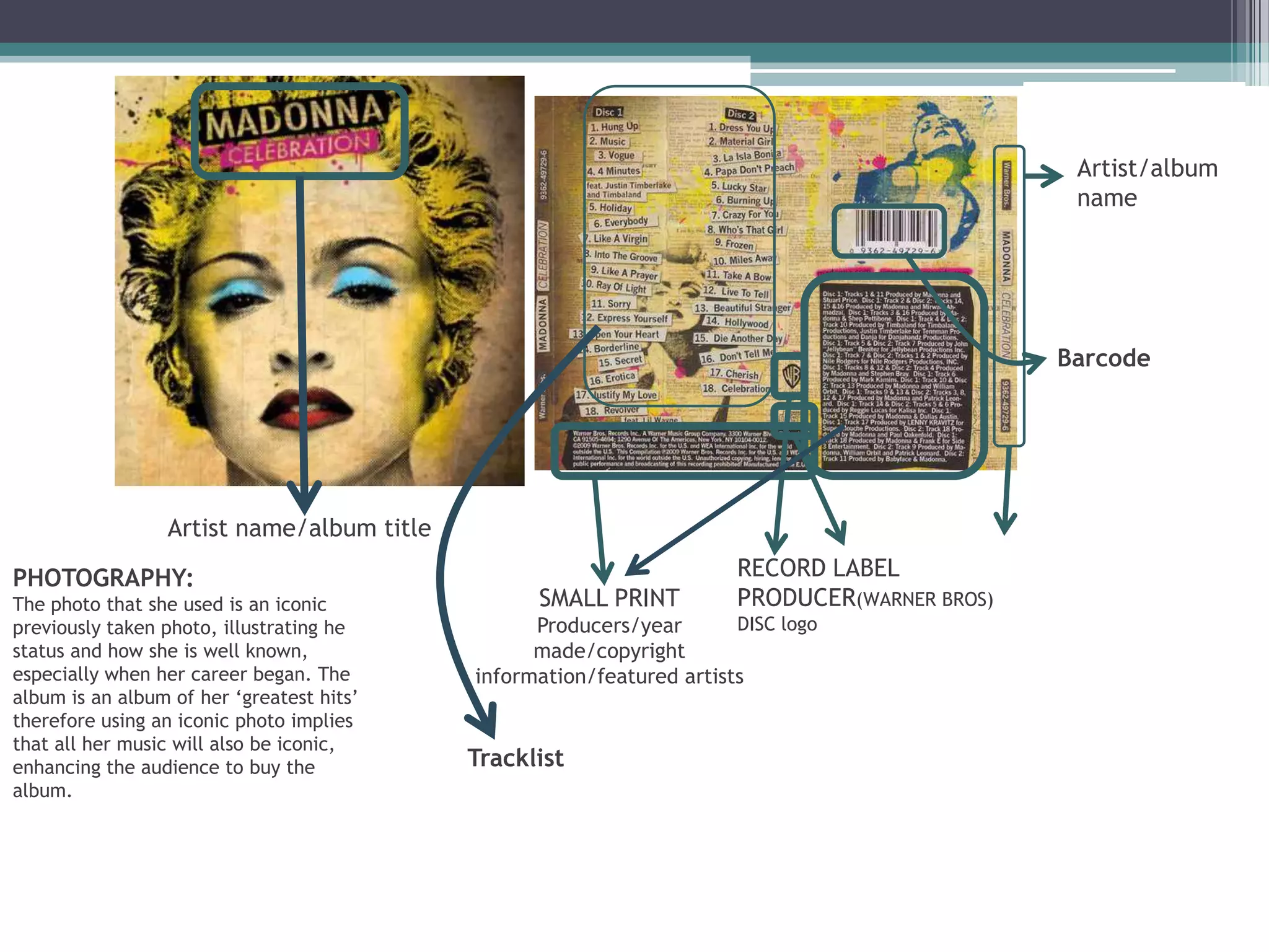 Front and Back album cover analysis | PPTX | Album-oriented Rock | Rock Music