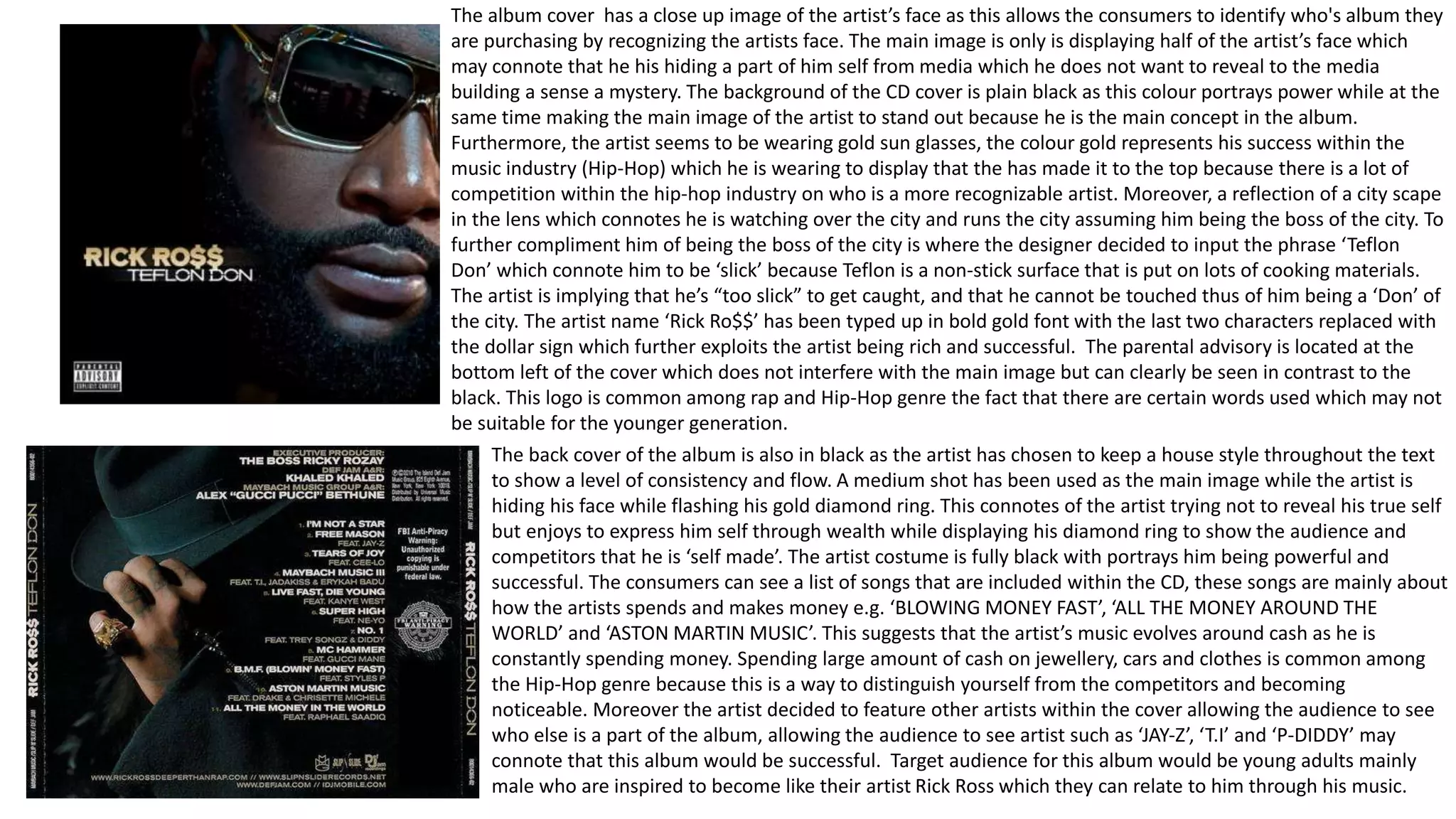 Album cd cover analysis | PPTX