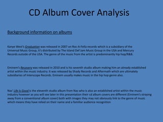 Album cover analysis | PPT