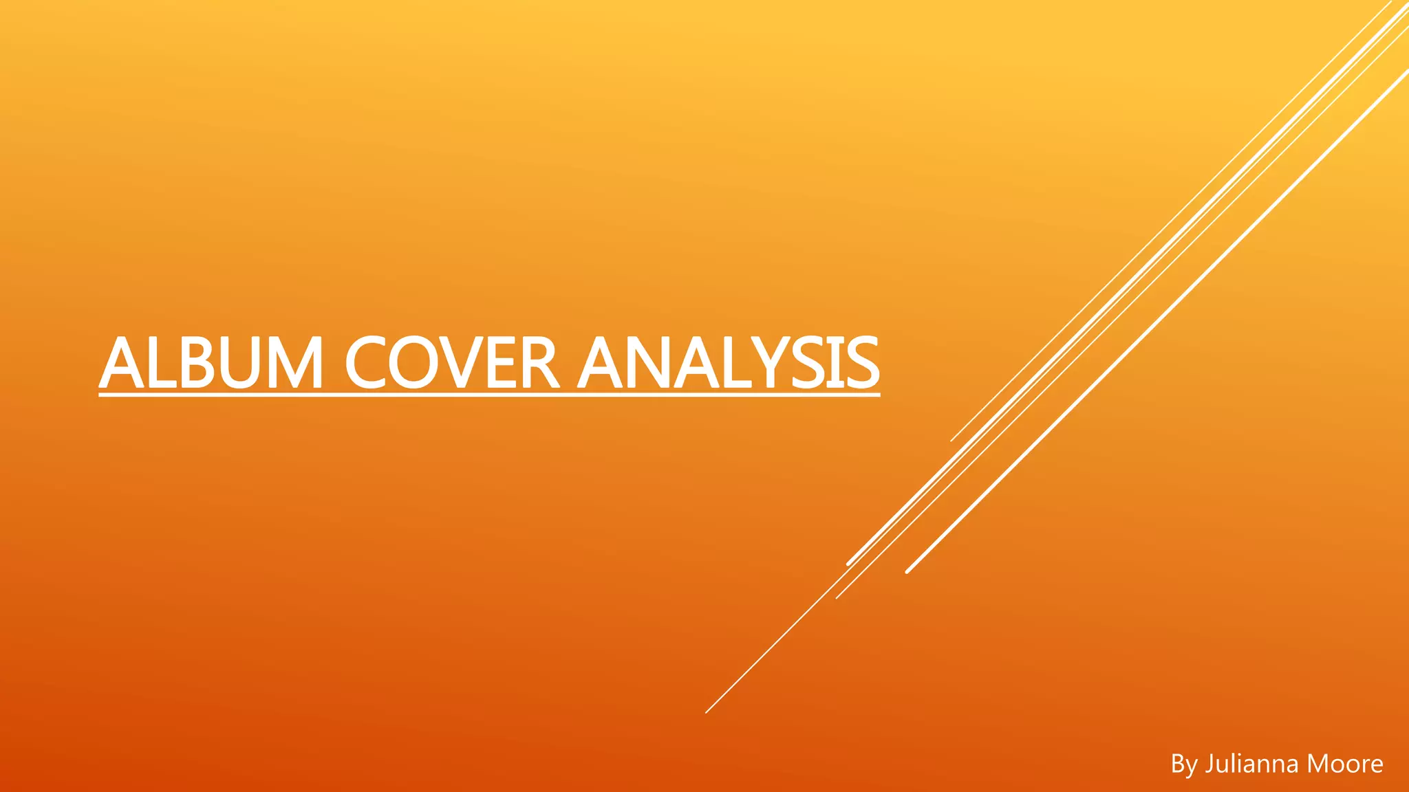 Album cover analysis | PPT