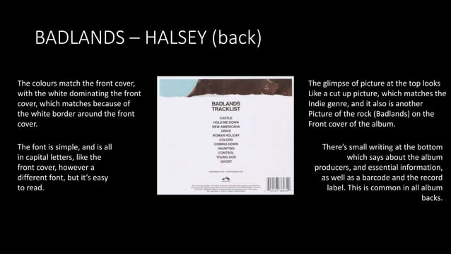 Album cover analysis | PPTX