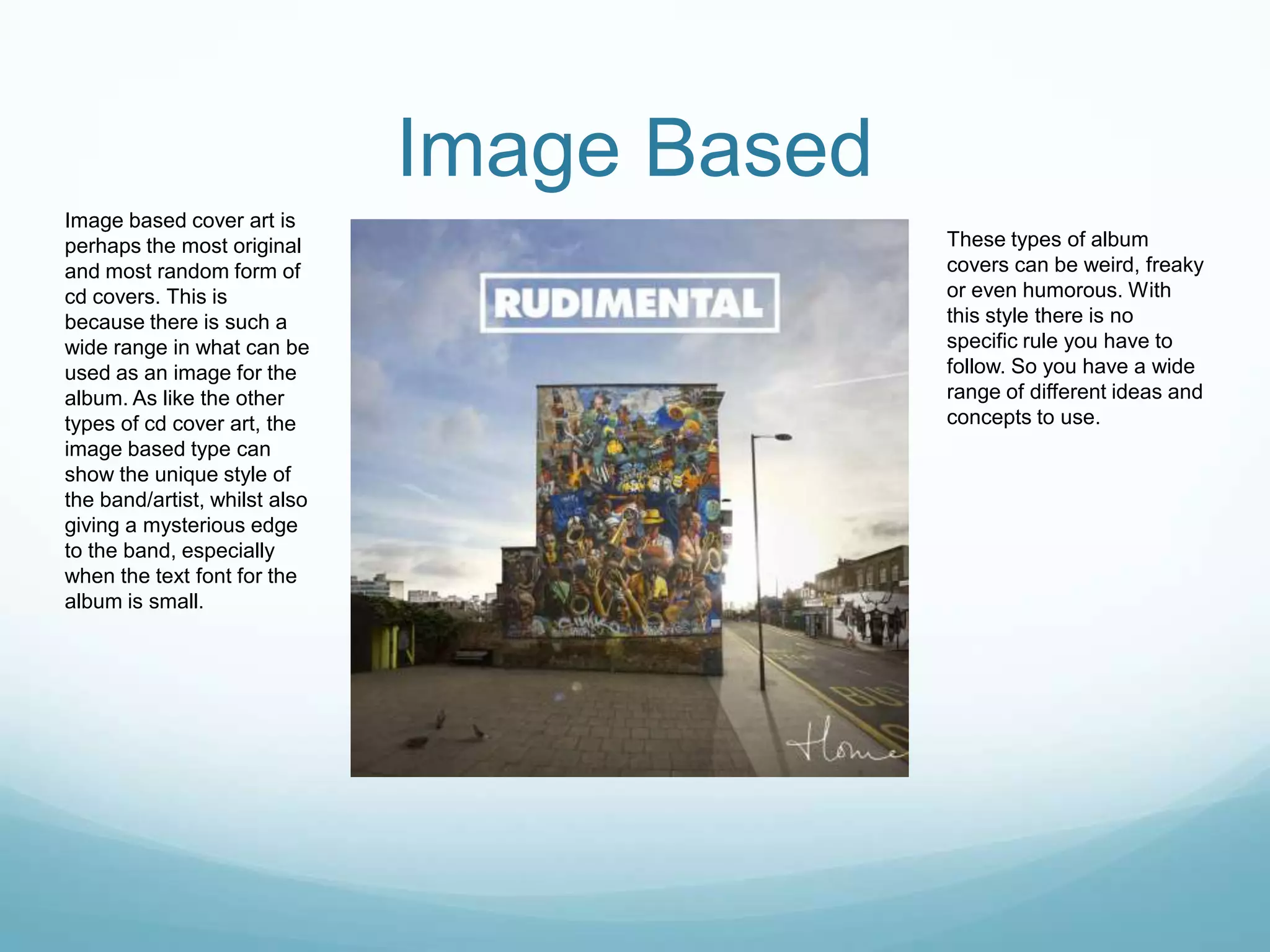 Types of Album covers | PPTX | Album-oriented Rock | Rock Music