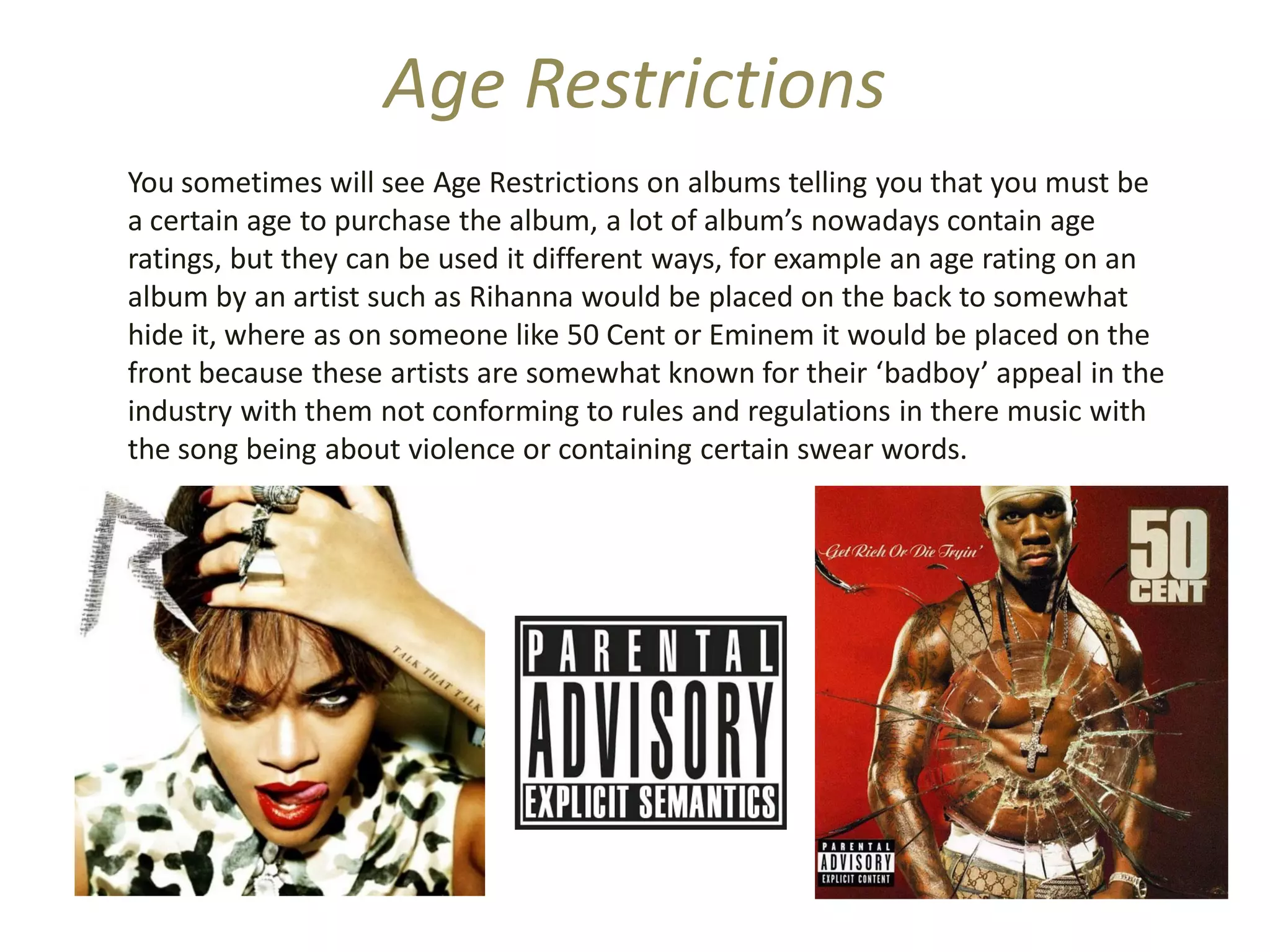 Album cover’s codes and conventions | PDF