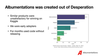 Enchancing adoption of Open Source Libraries. A case study on Albumentations.AI