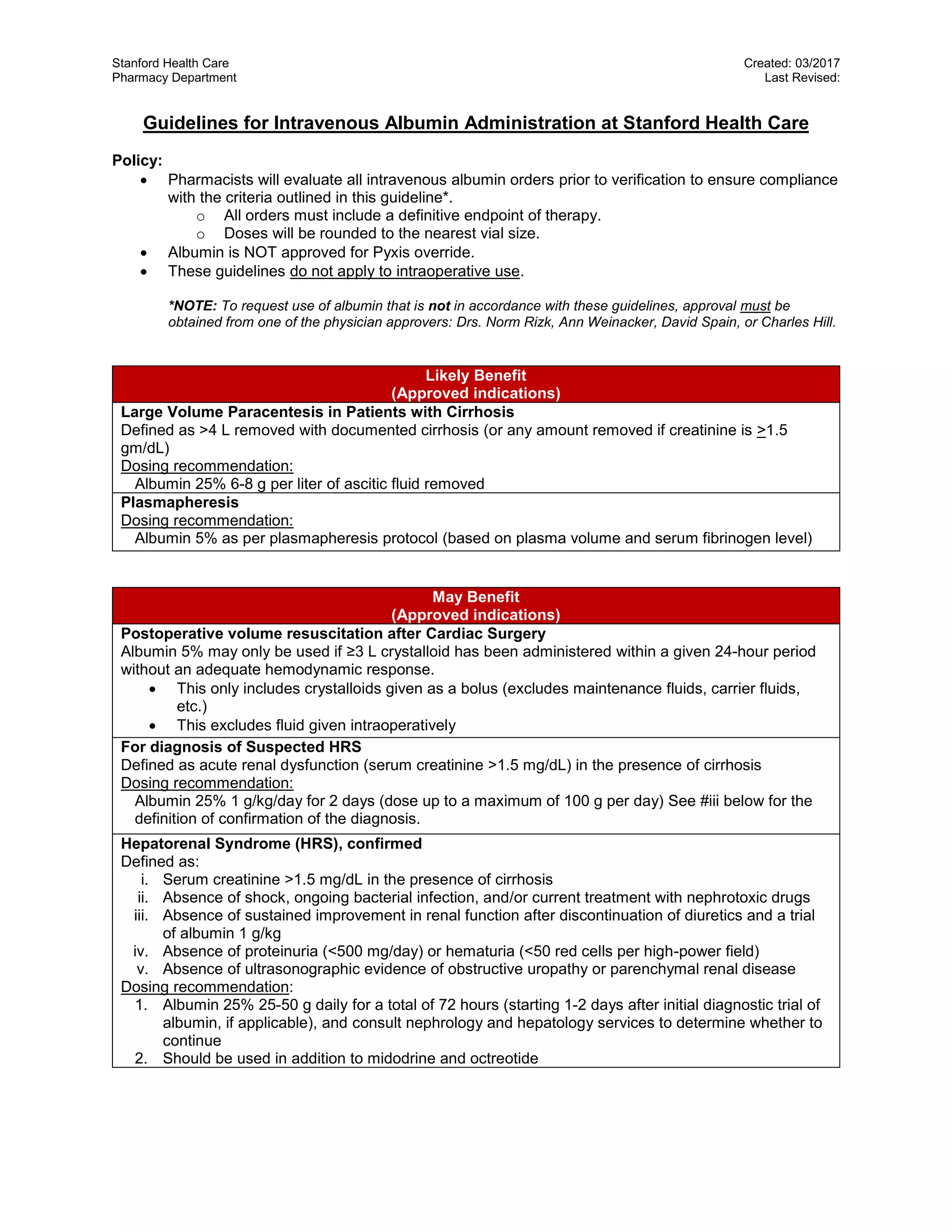 Albumin infusion | PDF