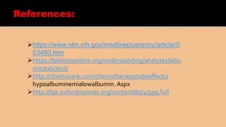Albumin presintation | PPTX