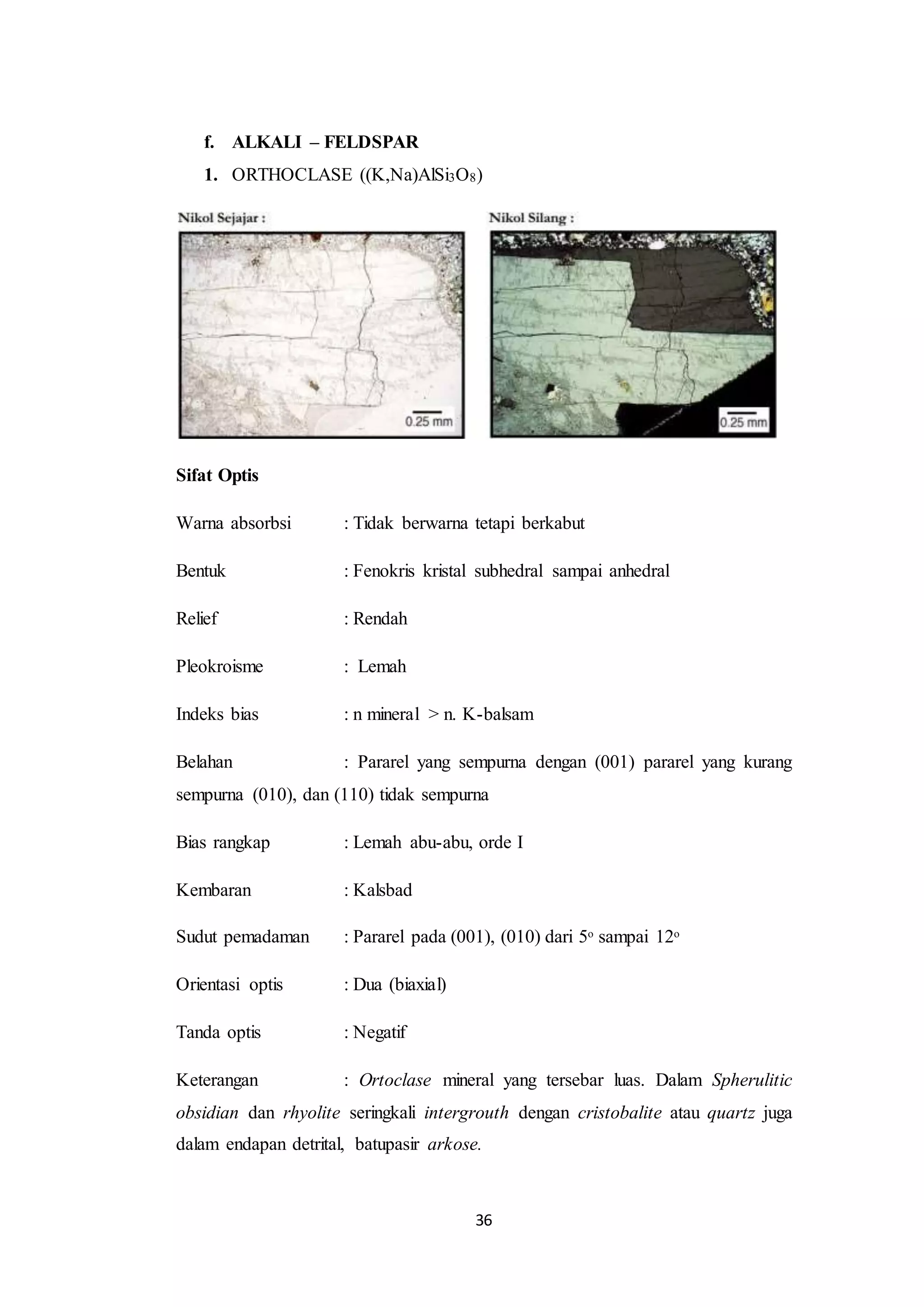 Album mineral praktikum mineral optik teknik geologi | DOCX