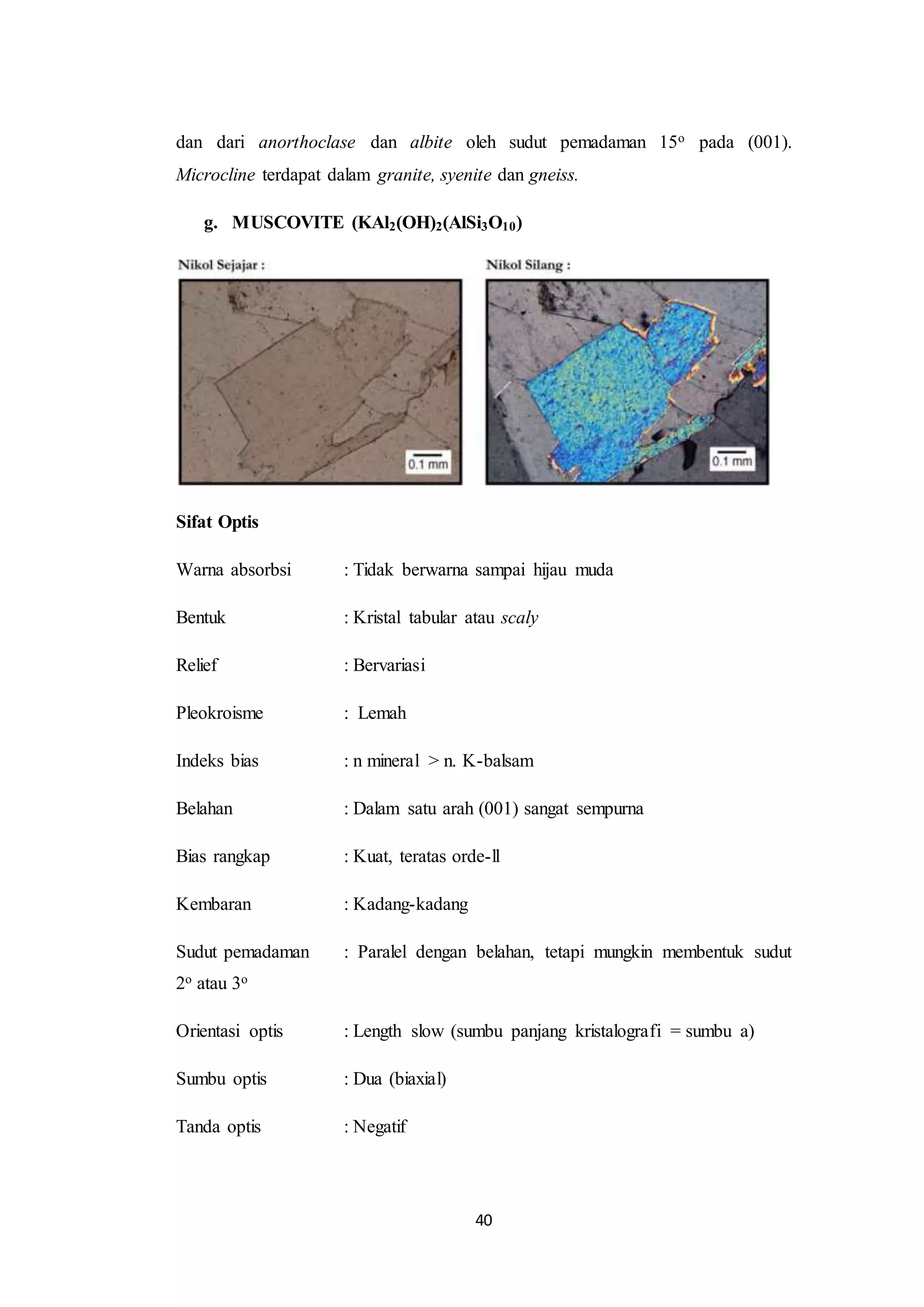 Album mineral praktikum mineral optik teknik geologi | DOCX