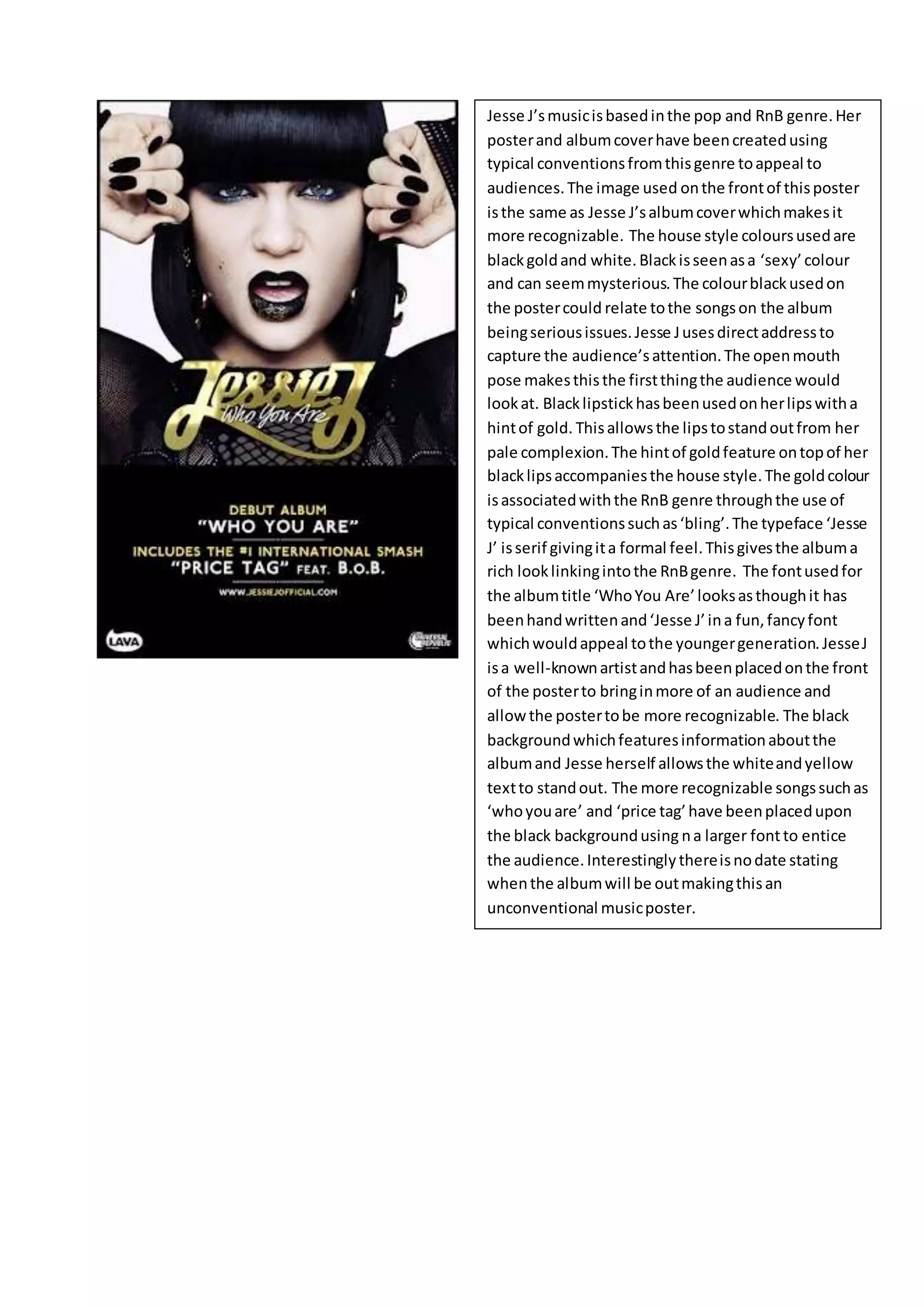 Album posters | DOCX